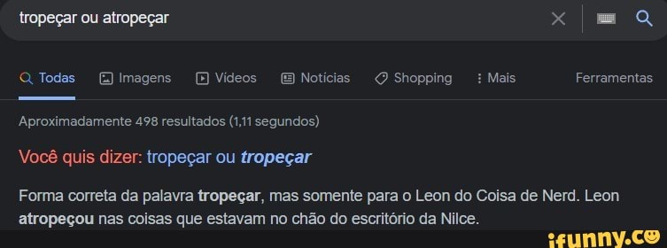 Tropeçar ou atropeçar x I mm Q Q Todas EJlmagens (Vídeos (E Notícias