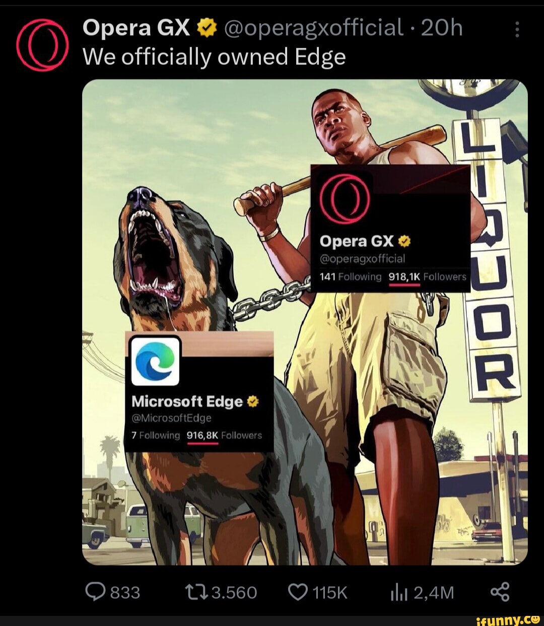 Opera GX @operagxofficial We officially owned Edge il \\EIN 833 123.560 ...