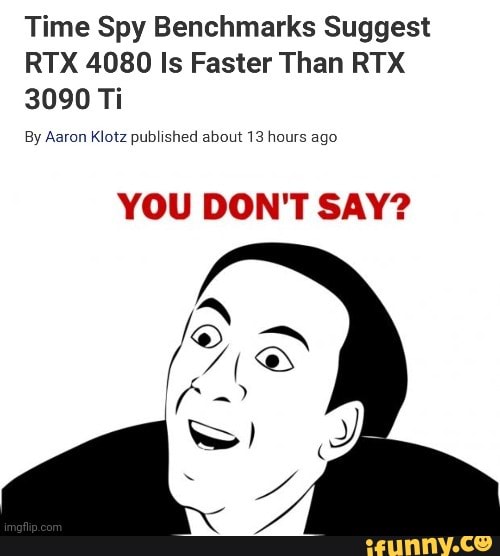 Time Spy Benchmarks Suggest RTX 4080 Is Faster Than RTX 3090 Ti By ...