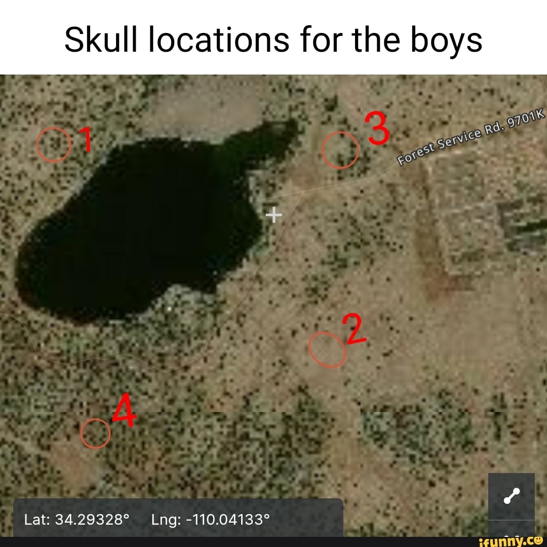 Skull locations for the boys Lat: Lng: - iFunny Brazil