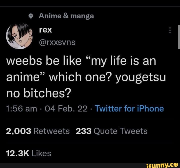 I think I’ve seen that one before… - Anime & manga rex @rxxsvns weebs ...