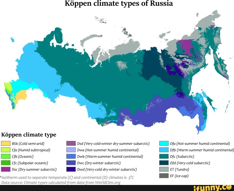 Koppen climate types of Russia Kppen climate type bsk (cold semi-arid ...