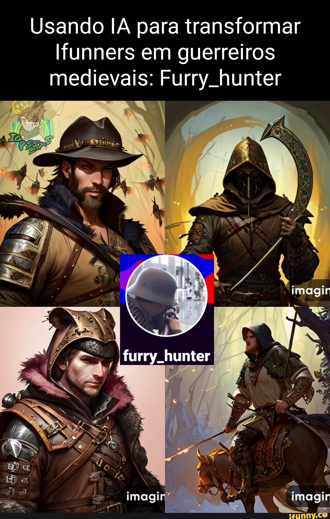 Usando IA para transformar Ifunners em guerreiros medievais: Furry ...