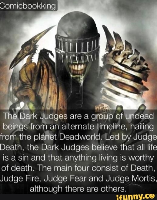 Comicbookking Th Bark Judges area group of ad beings from an alternate ...