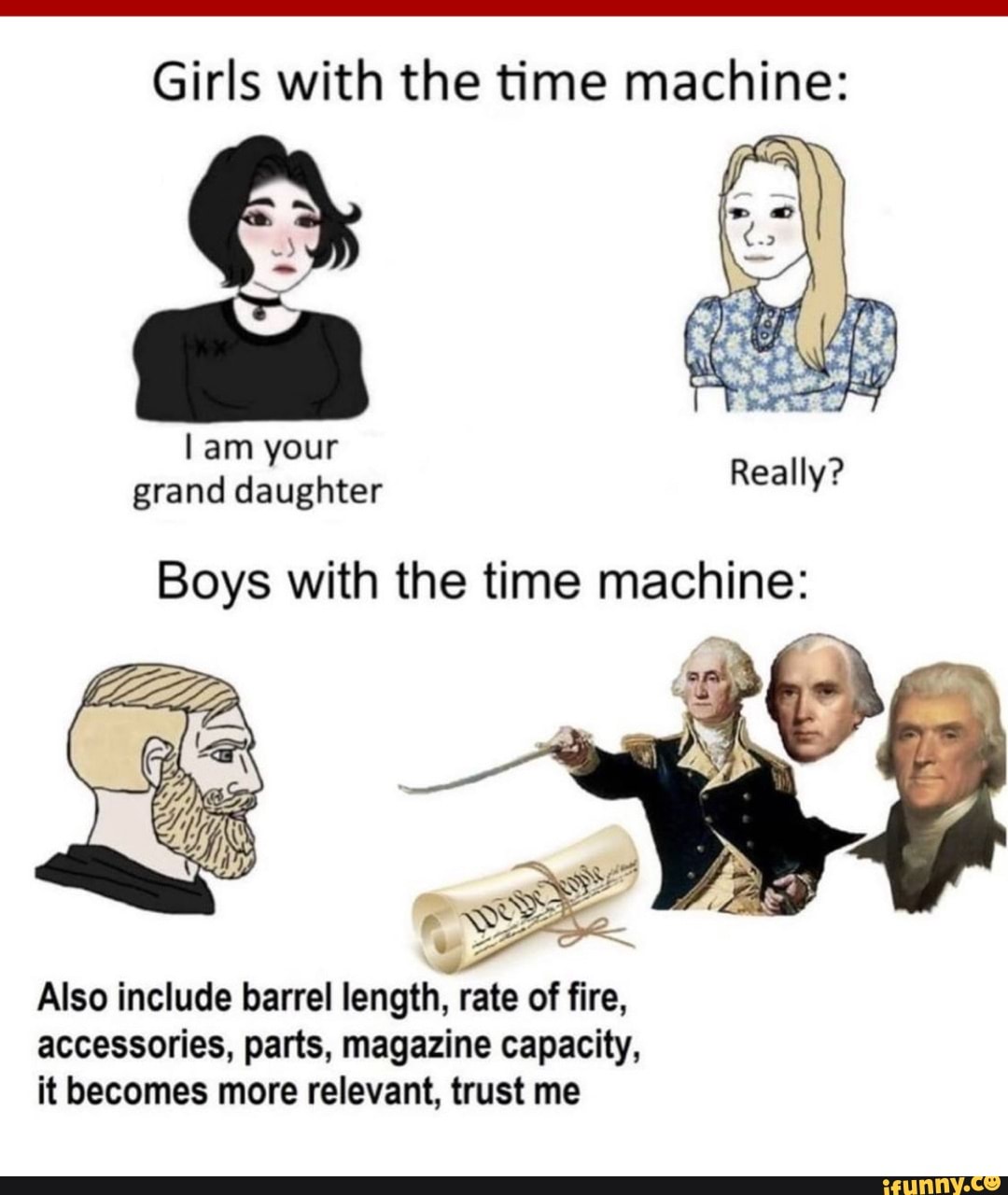 Girls with the time machine: am your grand daughter Really? Boys with ...