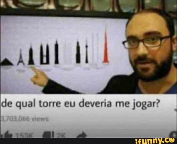 Di de qual torre eu deveria me jogar? seu Mis d - iFunny Brazil