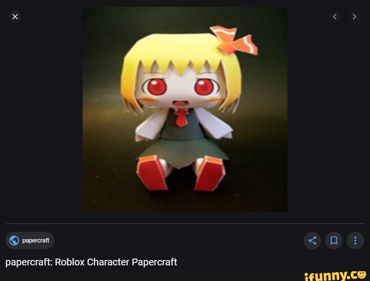 NA papercraft Roblox Character Papercraft - iFunny Brazil