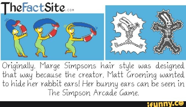Con Originally. Marge Simpsons hair style was designed that way because ...