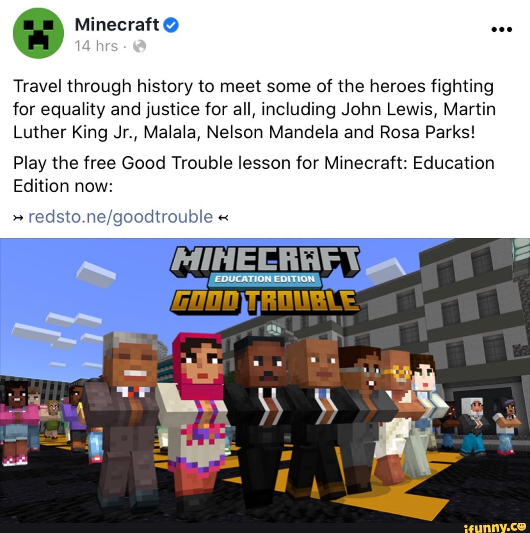 Minecraft 14 hrs Travel through history to meet some of the heroes ...