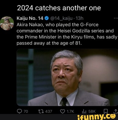 2024 catches another one Kaiju No. 14 @ @14_kaiju-13h Akira Nakao, who ...