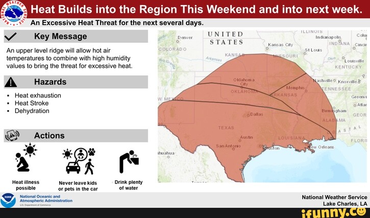 Key Message 'An upper level ridge wil allow hot air temperatures to ...