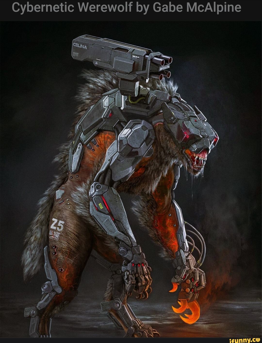 Cybernetic Werewolf by Gabe McAlpine - iFunny Brazil
