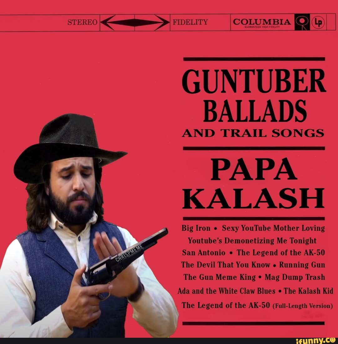 STEREO STEREO FIDELITY COLUMBIA I lp GUNTUBER BALLADS AND TRAIL SONGS ...