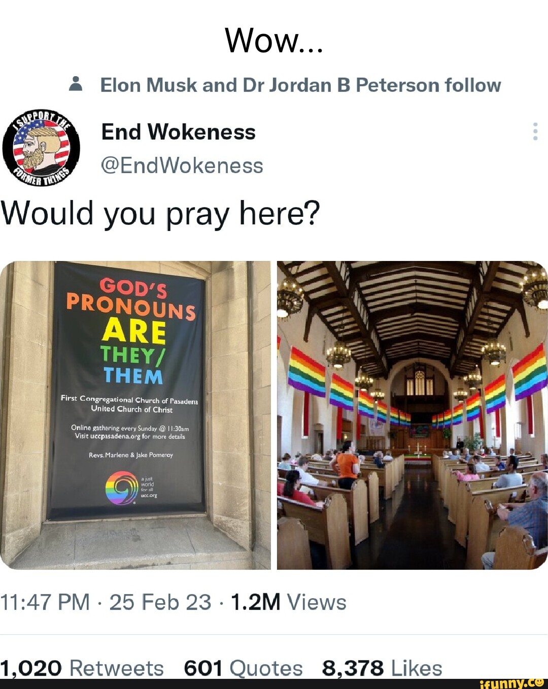 Wow... Elon Musk and Dr Jordan B Peterson follow End Wokeness ...