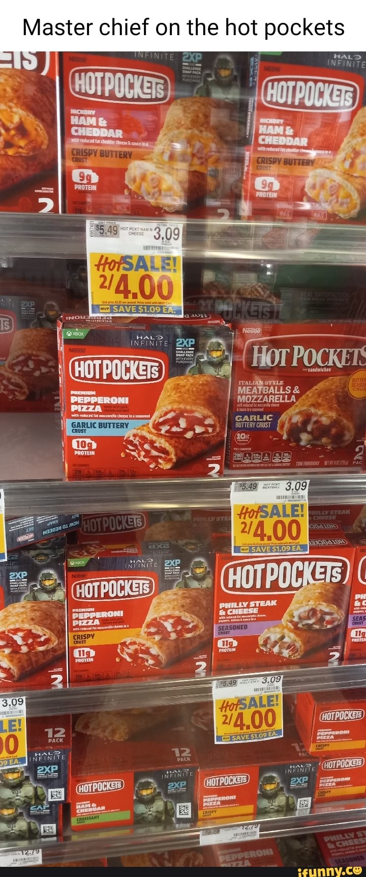 Master chief on the hot pockets HAM& ITALIANSTXLE MEATBALLS ...